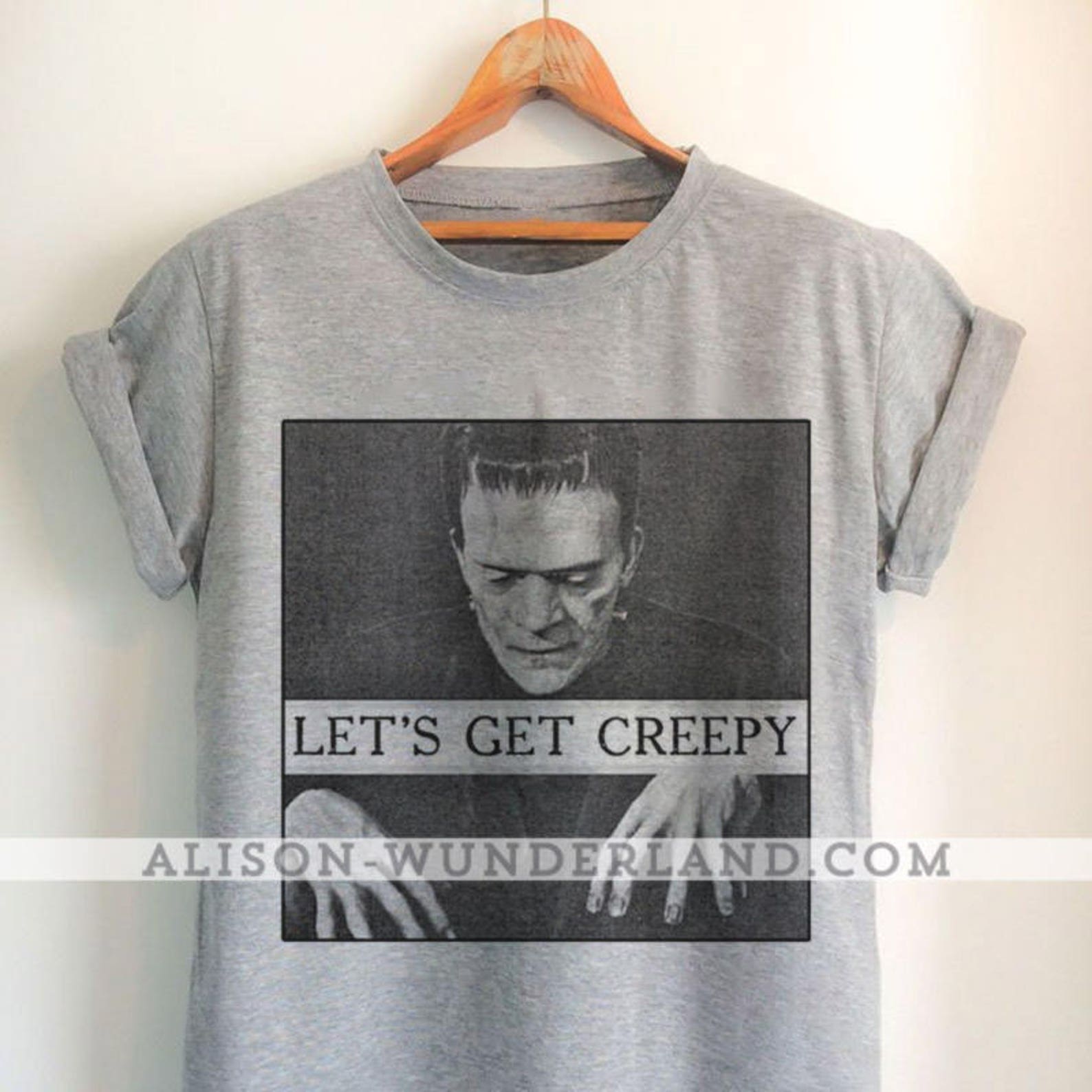 Frankenstein Tee Halloween Shirt Funny Creep Tee Shirt - Etsy