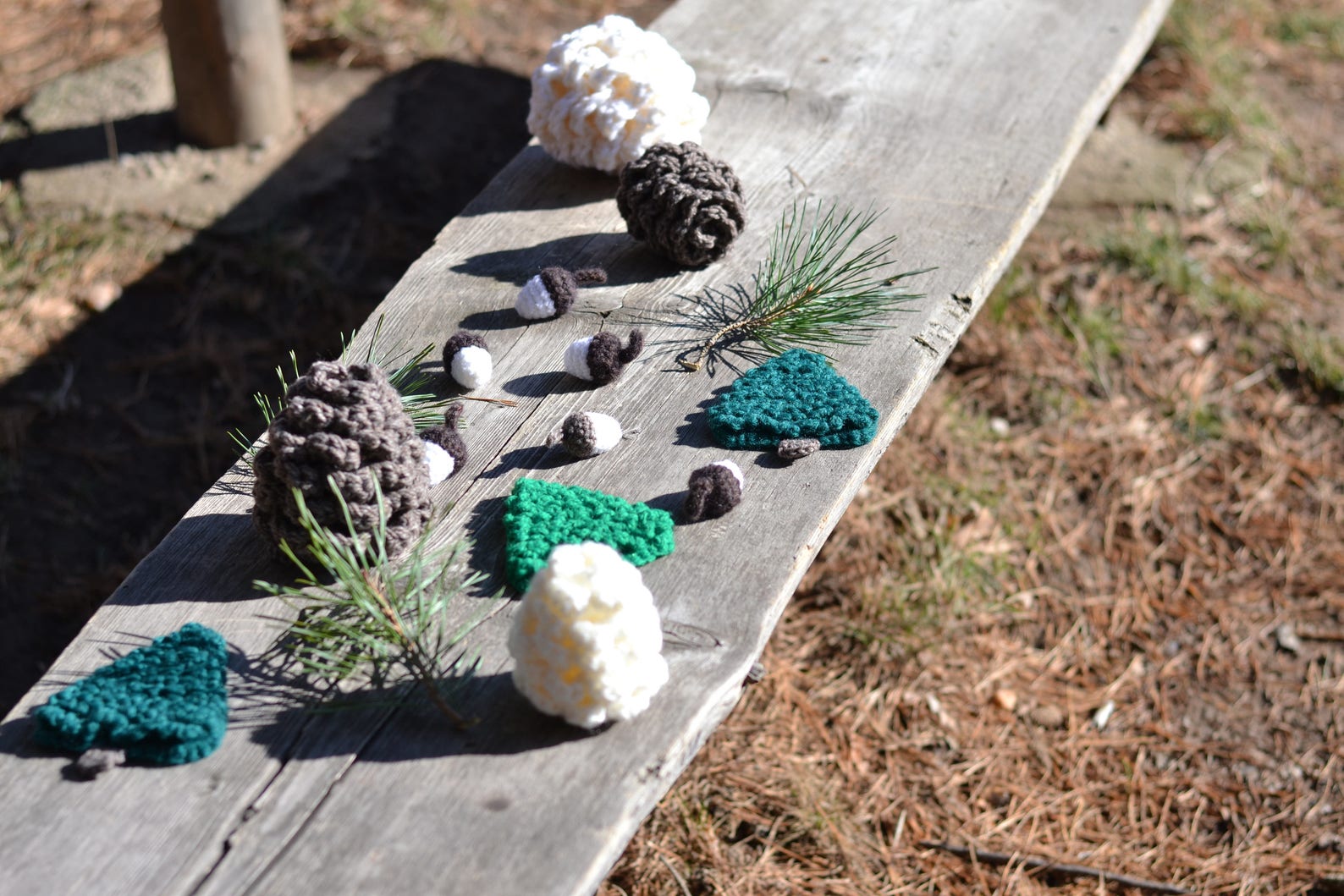 Pine Cone Crochet Pattern, Christmas Ornament, Winter Decor, Crochet ...