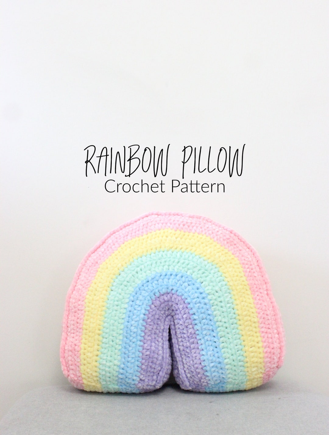 Rainbow Pillow - CROCHET PATTERN - Etsy