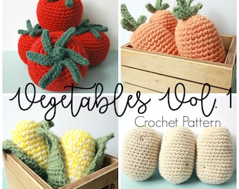 VEGETABLES Crochet Pattern 5 in 1: Cabbage Beet Onion - Etsy