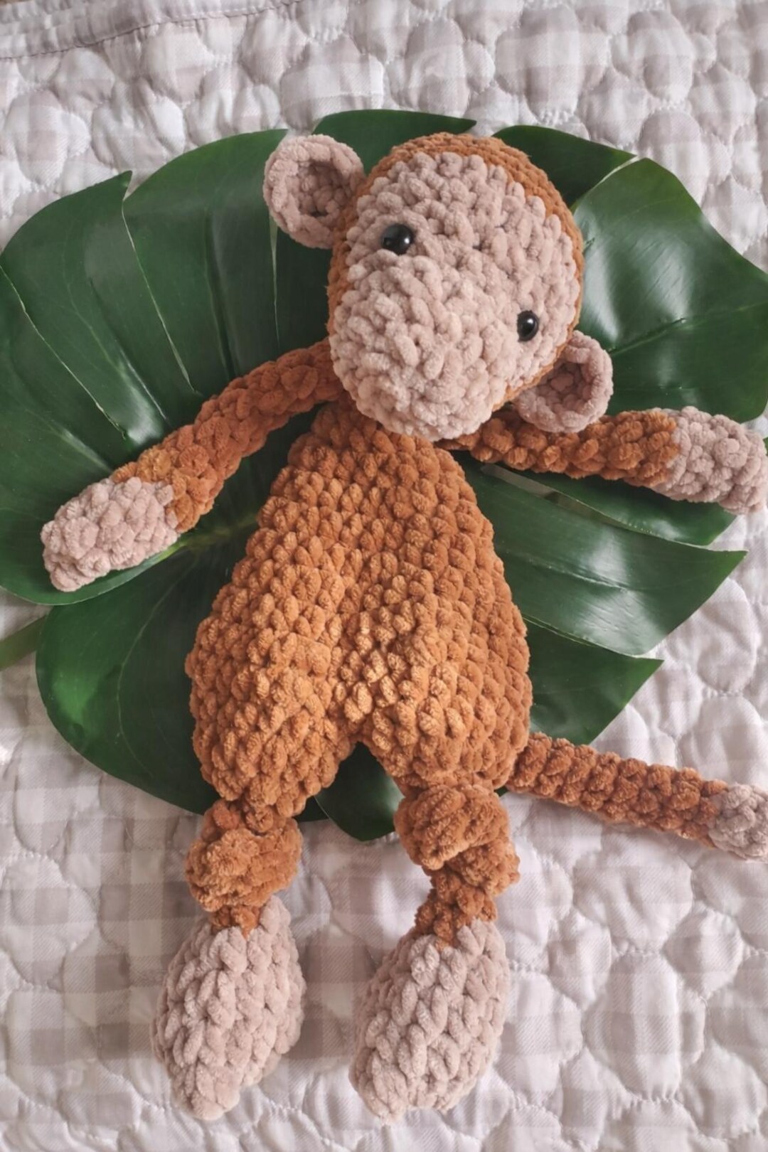 Monkey Snuggler: Plush Stuffed Animal - Etsy