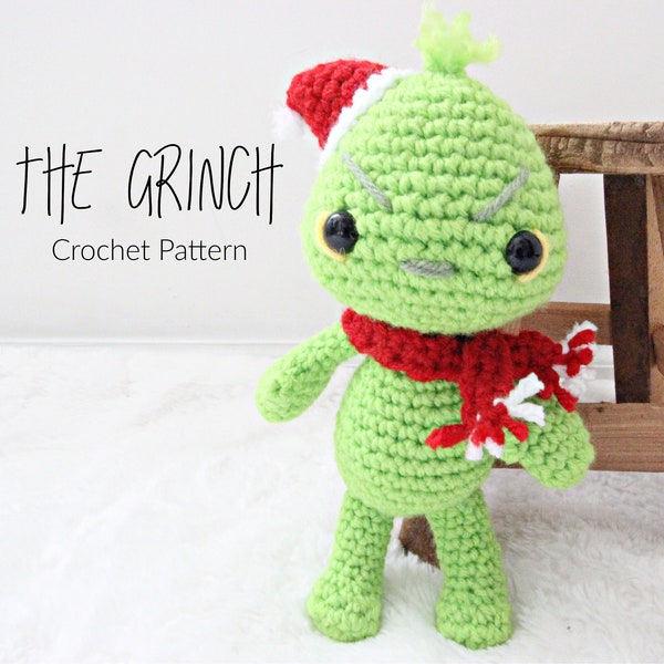 Crochet Grinch Christmas Stocking Pattern - Etsy
