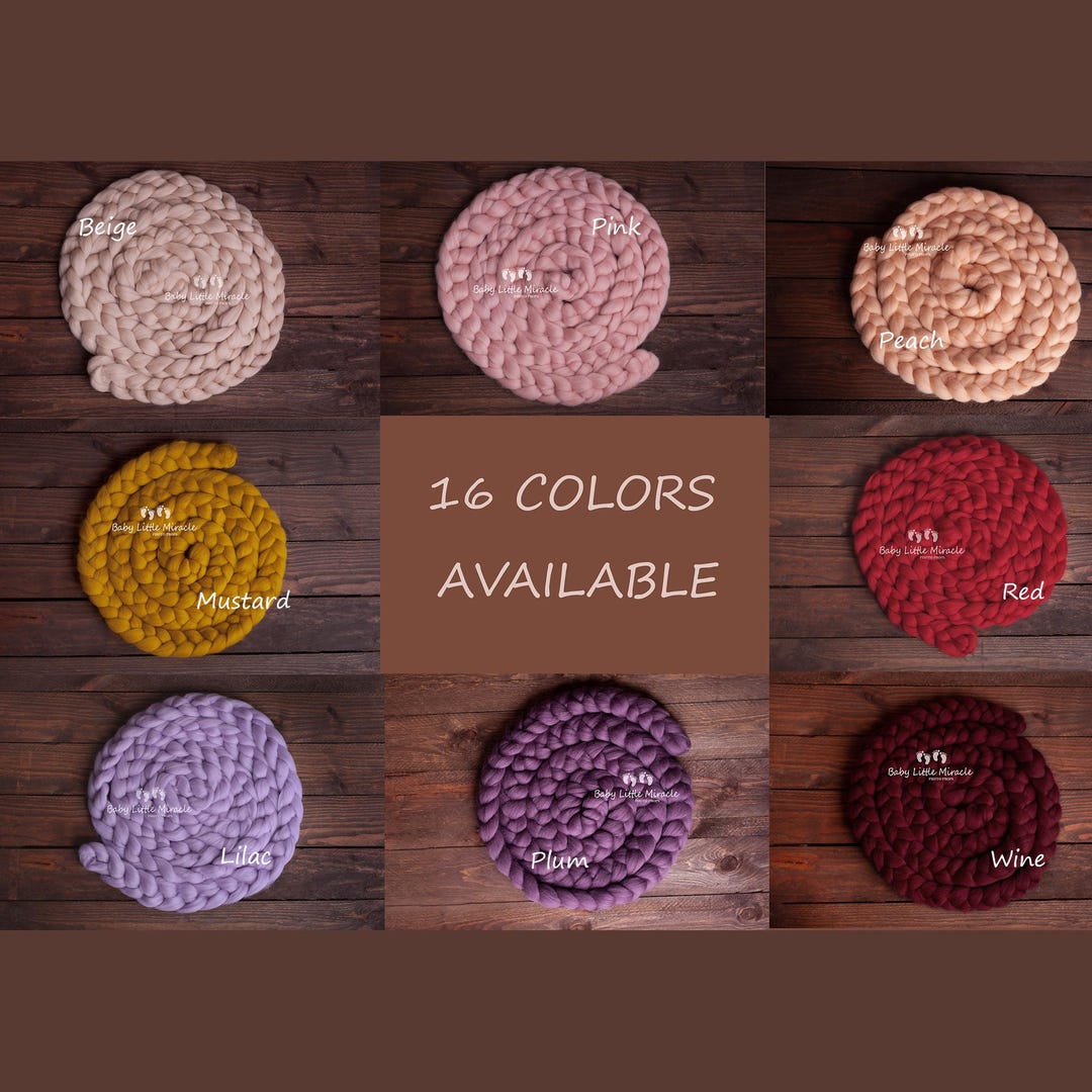 100% Wool Braid, Chunky Wool, Braid Blanket, Photo Prop, Baby ...
