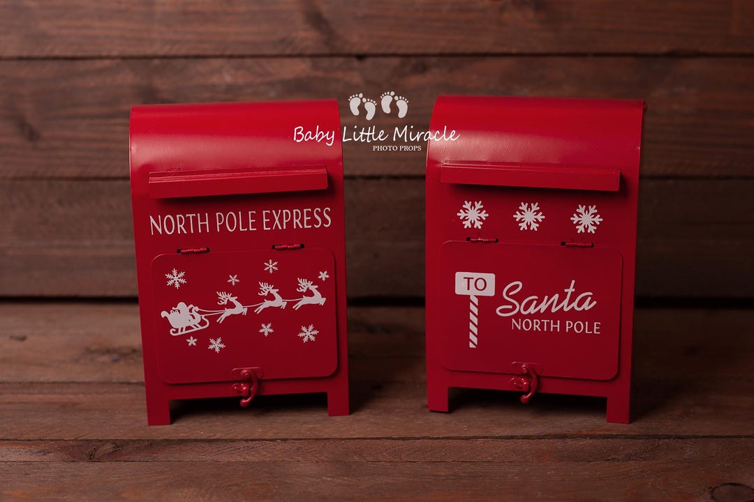 Santa's Mailbox, Santa Letters Box, Photo Prop, Christmas Box ...