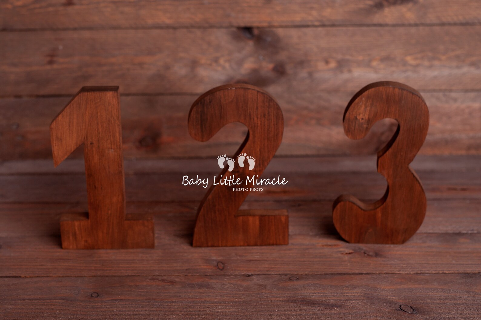 20cm Wooden Digits, Photo Prop for First Birthday, Number One, Smash ...