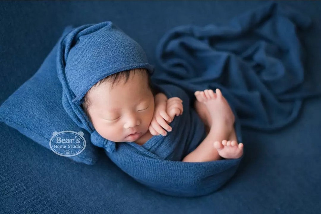 Denim SAMANTHA Posing Fabric, Backdrop, Newborn Cover, Newborn Wrap ...
