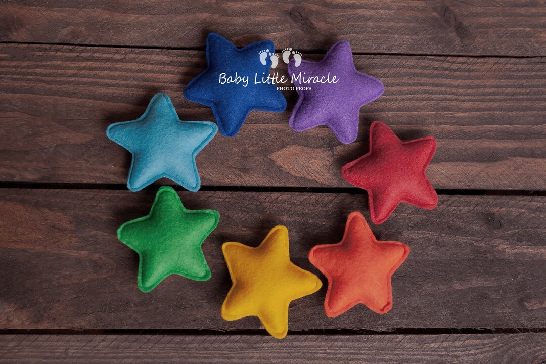 Rainbow Photo Prop, Newborn Photo Props, Photo Prop, Felt Star, Rainbow ...