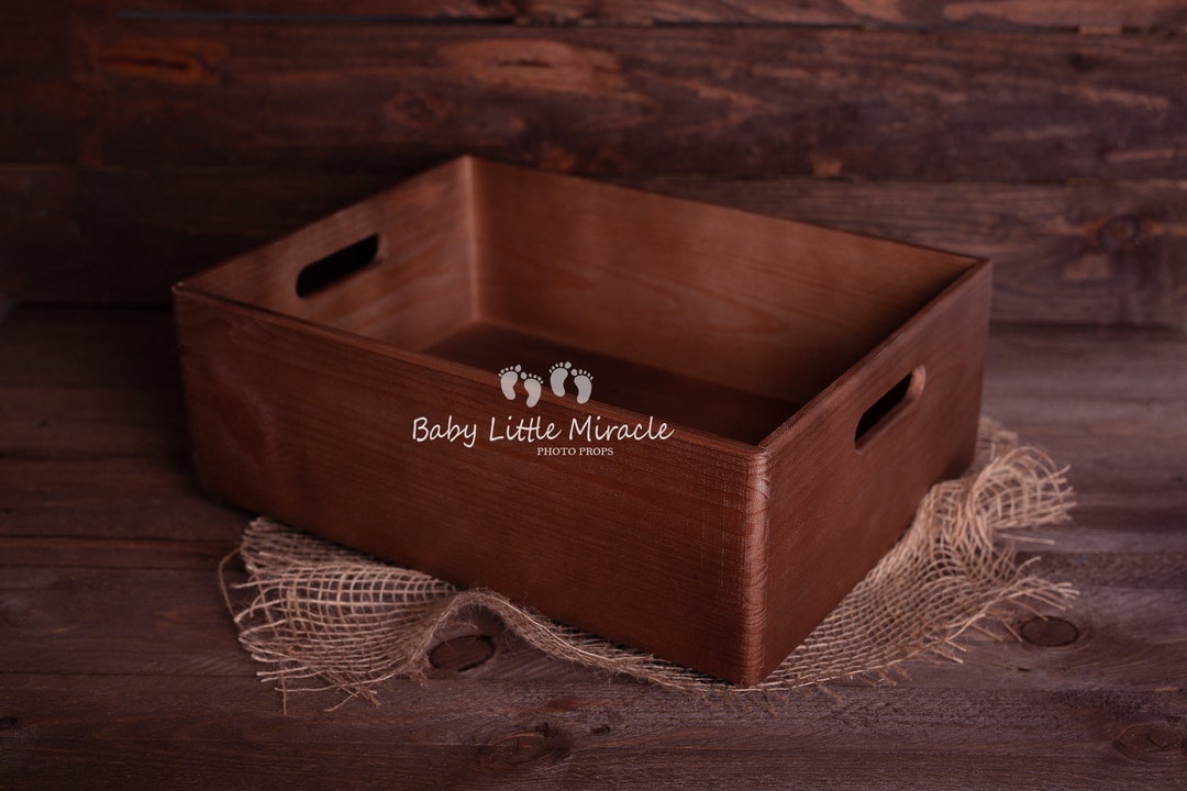 Wooden Box, Wood Crate, Newborn Photo Prop, Newborn Case, Newborn Photo ...
