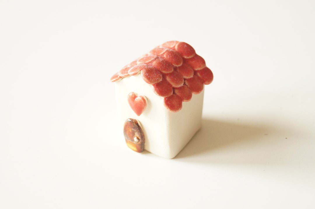 Handmade Ceramic Sweet Miniature House • Housewarming Gift • Rustic ...