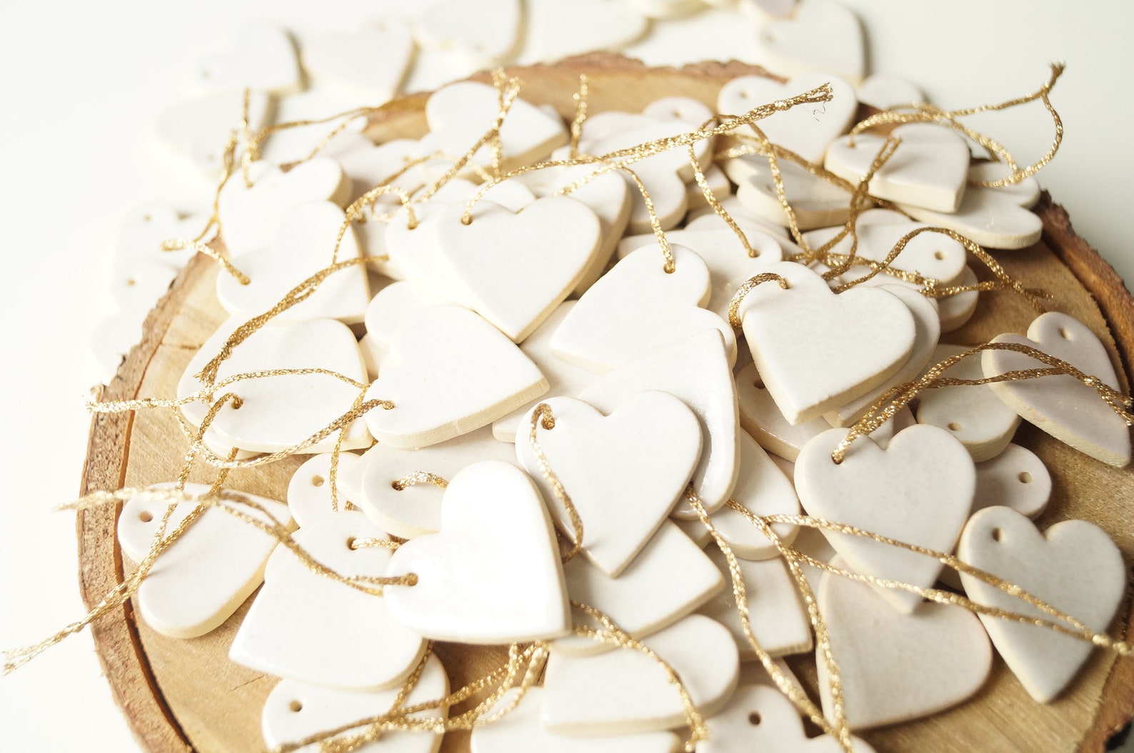 Little Heart Wedding Favors in Bulk Ceramic Hearts White | Etsy