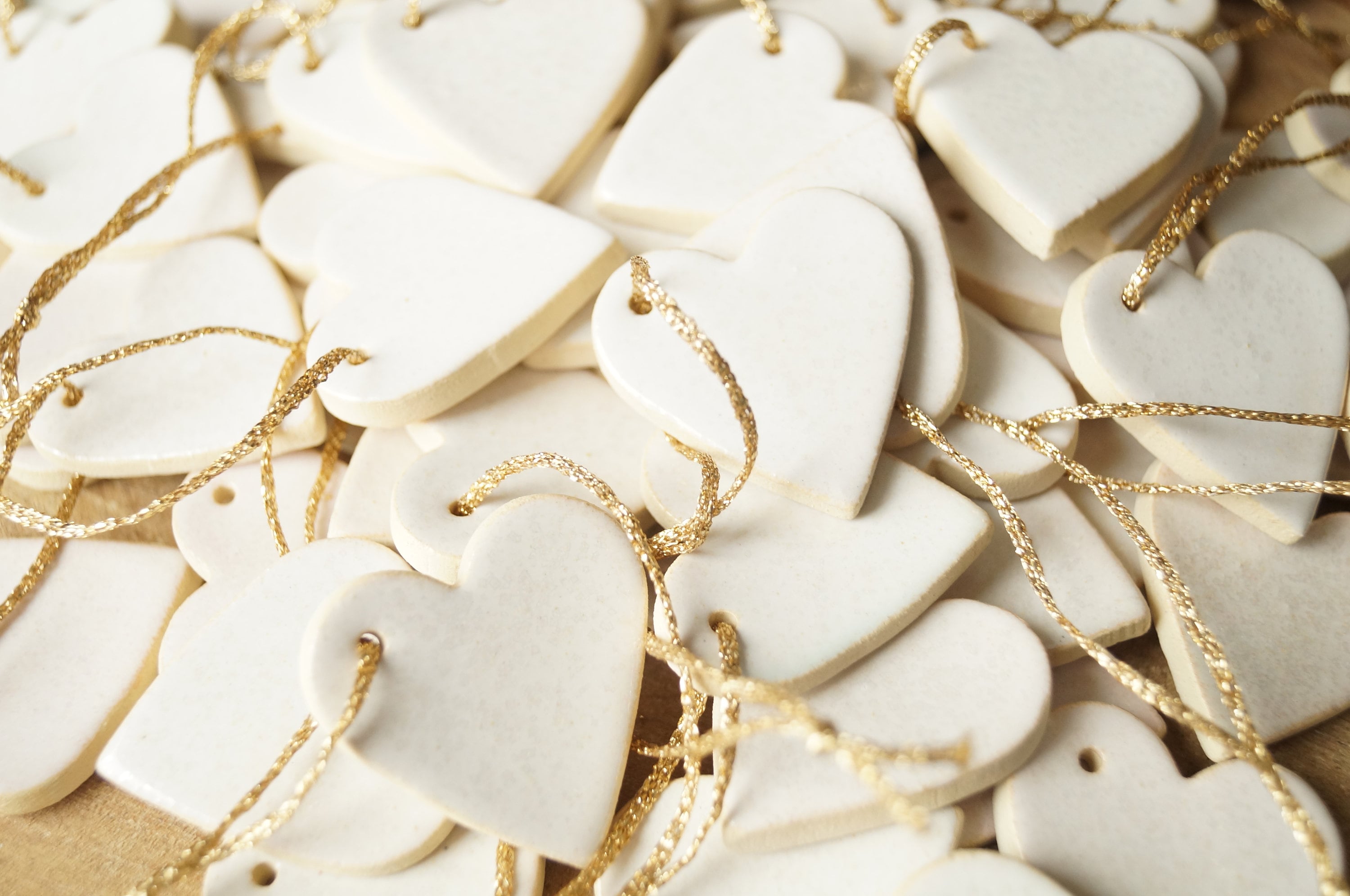 Little Heart Wedding Favors in Bulk Ceramic Hearts White | Etsy