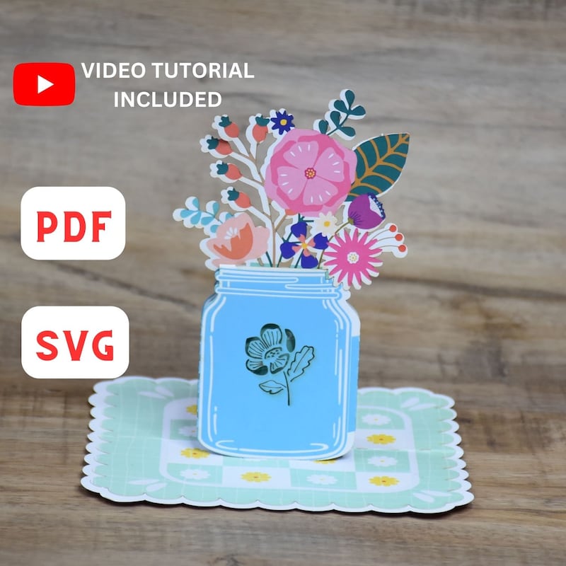 Pop up Flower Svg - Etsy