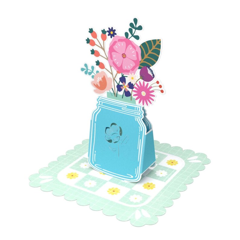 Paper Flower Pop up Card SVG, Printable Template Pop Up, Digital ...