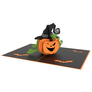 Halloween 3D Pop-up Card Template SVG Files for Cricut, Paper Cutting ...