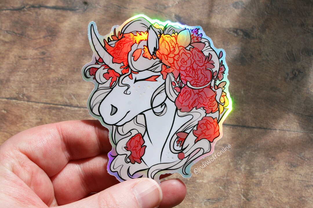 Solstice - Vinyl Holographic Sticker | 8x8cm | Holographic, Pretty Pony ...