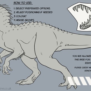 Jurassic Hybrids - Customisable Base, Indominus, Scorpius, Indoraptor ...