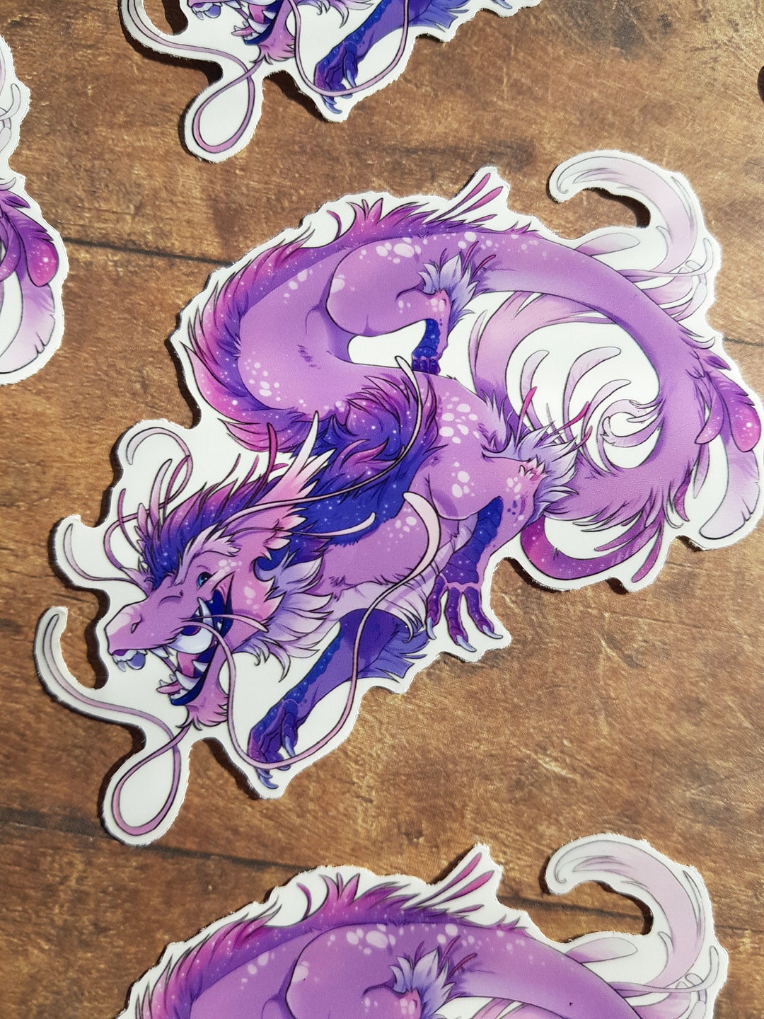 Twilight Dragon - Clear Vinyl Sticker (10cm), Chinese Lung Dragon ...