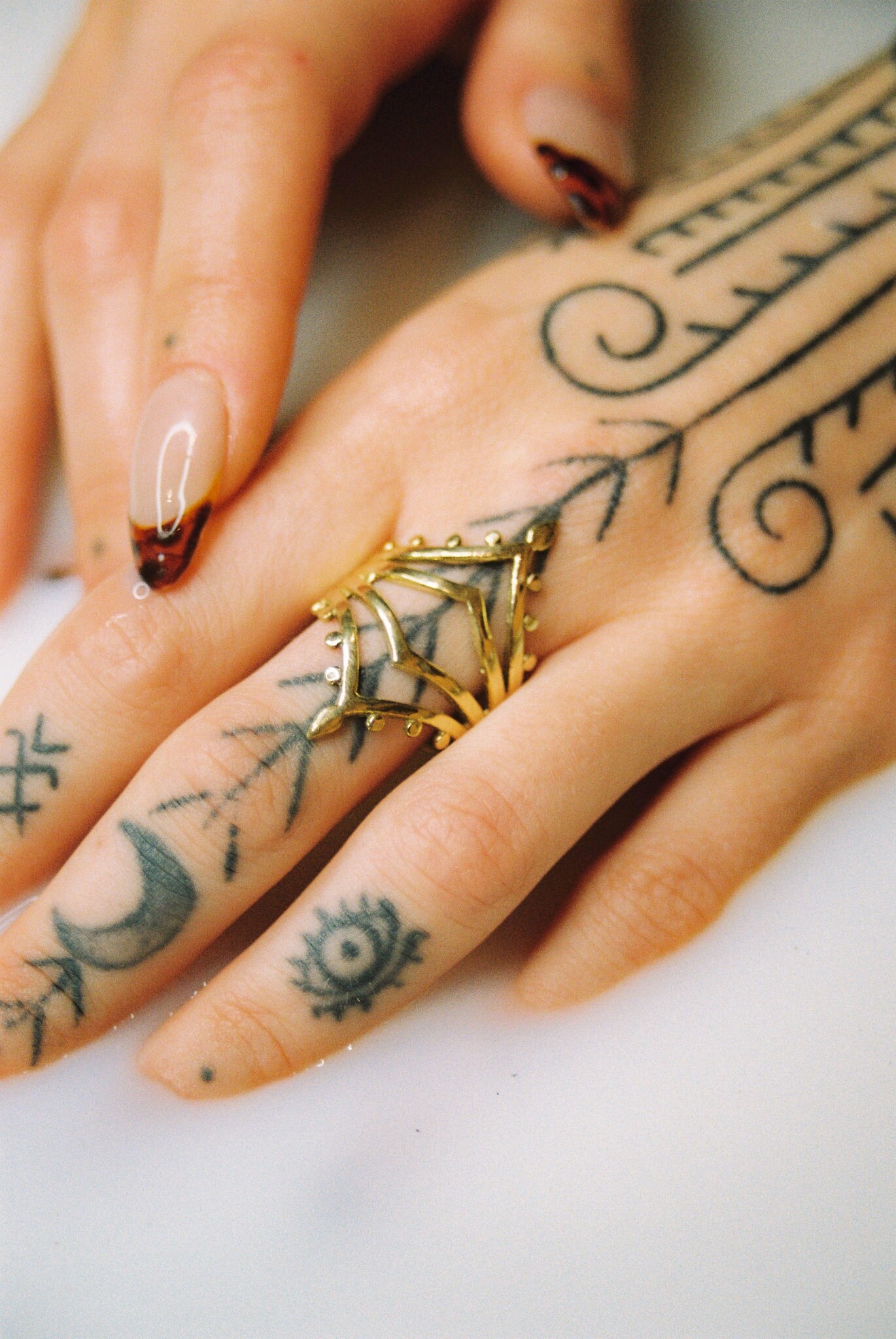 Boho Ring Gold Ceremony Wedding Ring Boho Ring | Etsy