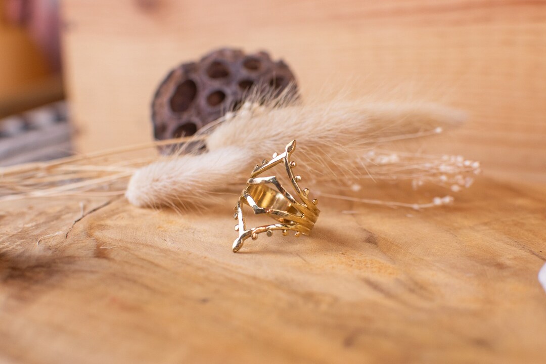 Boho Ring Gold Ceremony Wedding Ring Boho Ring Women's Gift - Etsy