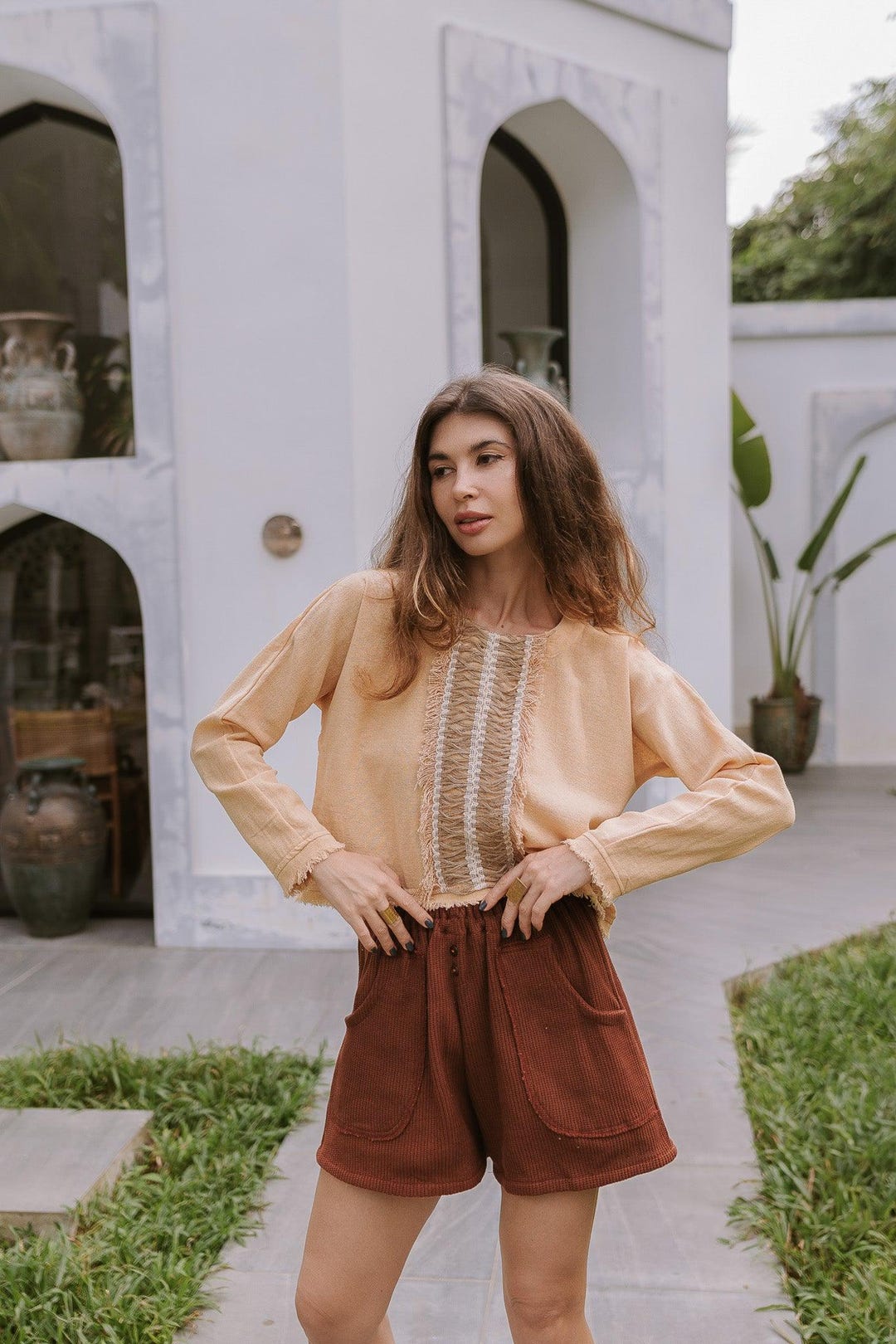 Long Sleeve Jute Top - Etsy UK