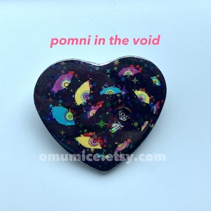 The Amazing Digital Circus Holographic Heart Pins!! Pomni, Caine ...