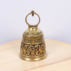 Large Sanctuary Bell With Animal Design Pattern Around It || Vintage ...
