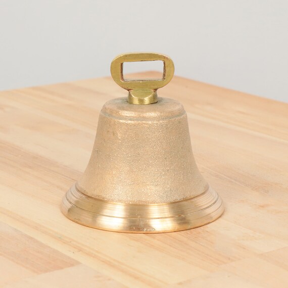Brass Bell Vintage Solid Brass Quite Heavy | Etsy UK