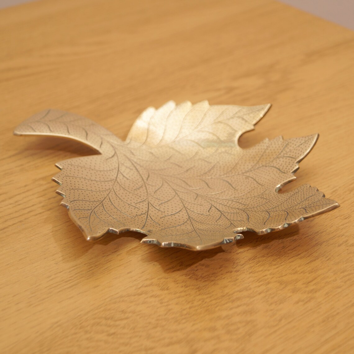 Solid Brass Vintage Leaf Design Plate || Ring / Jewlery Tray / Candy ...
