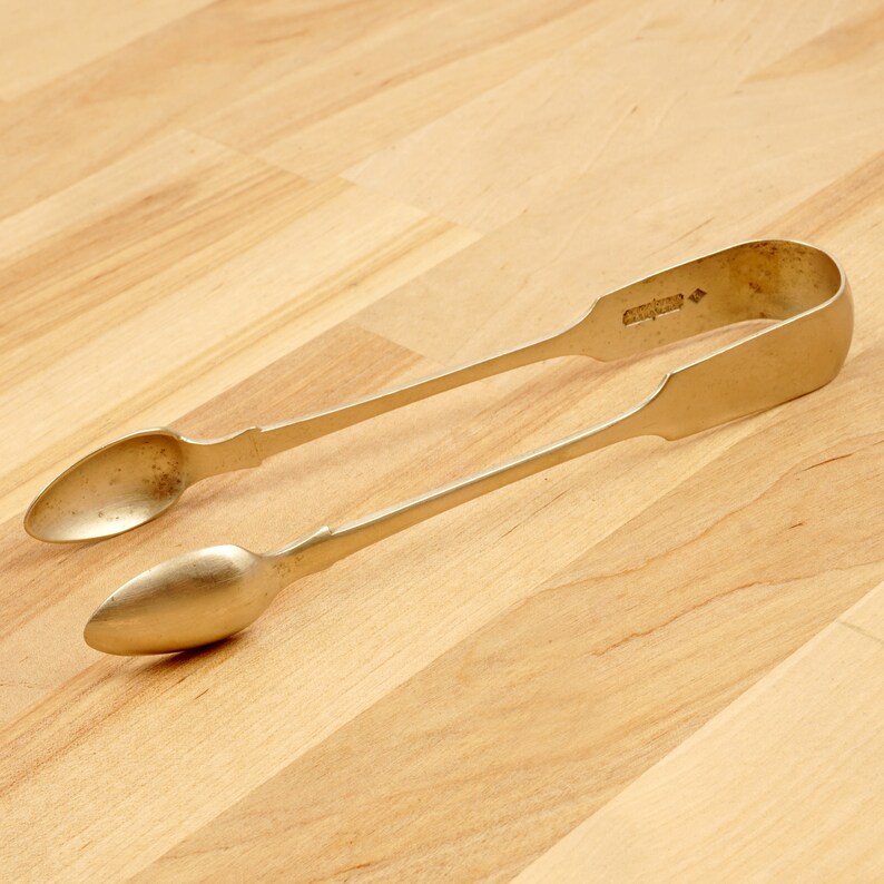 Sugar Cube Tongs / Spoon Arcadian Silver W Great Vintage - Etsy