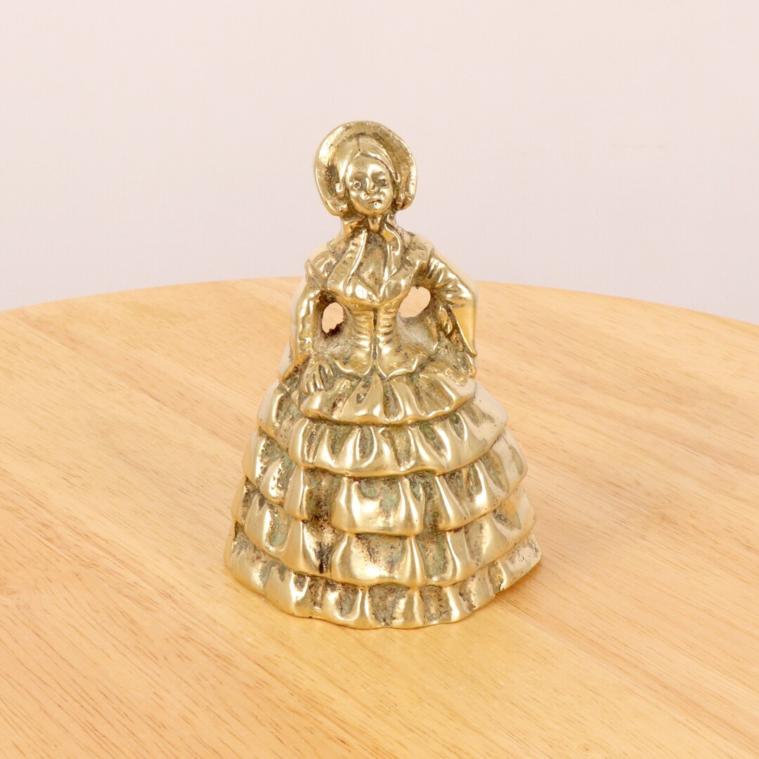 Victorian Bell Lady / Woman || Vintage Solid Brass - Etsy