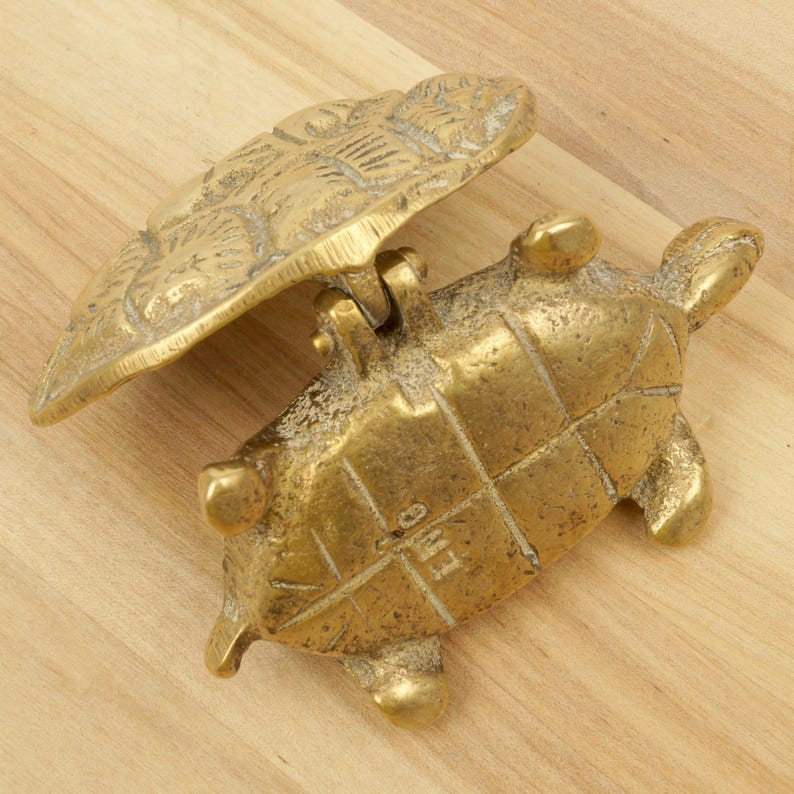 Box Turtle / Sculpture Decorative Jewellery Box Vintage - Etsy