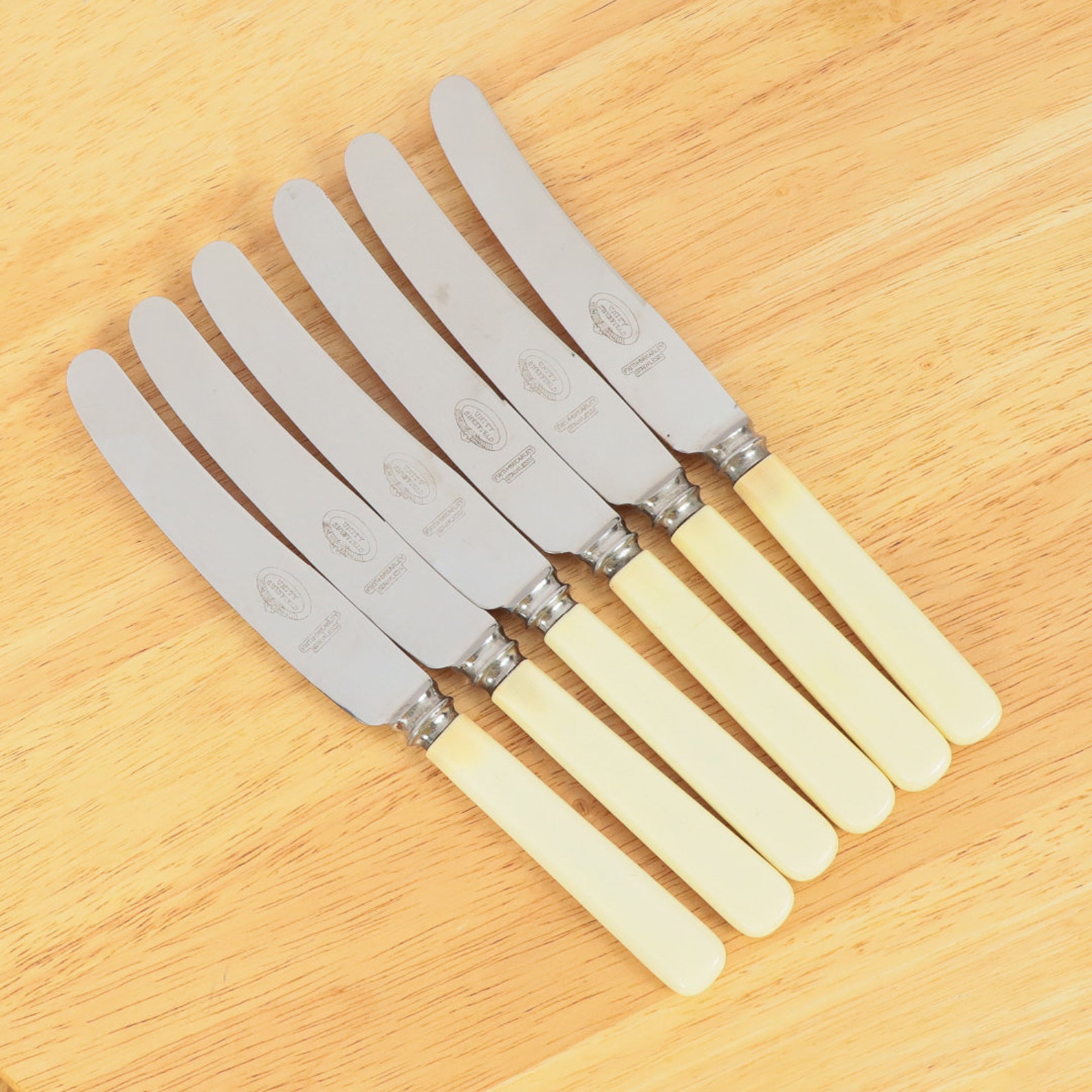 Six Knives set Vintage Unity Sheffield Firth Brearley | Etsy