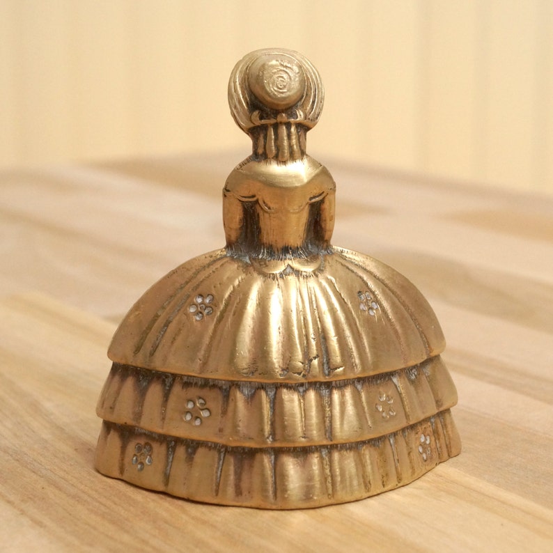 Bell Vintage Victorian Lady Brass Sculpture || Made in England - Etsy