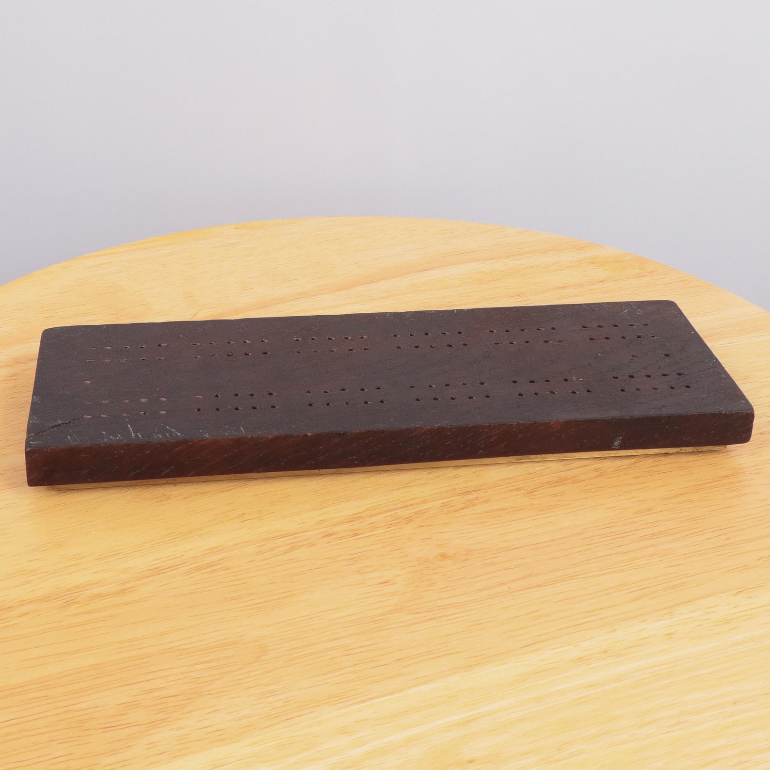 Game Point Counter || Vintage Solid Brass on Wooden Base || Cribbage ...