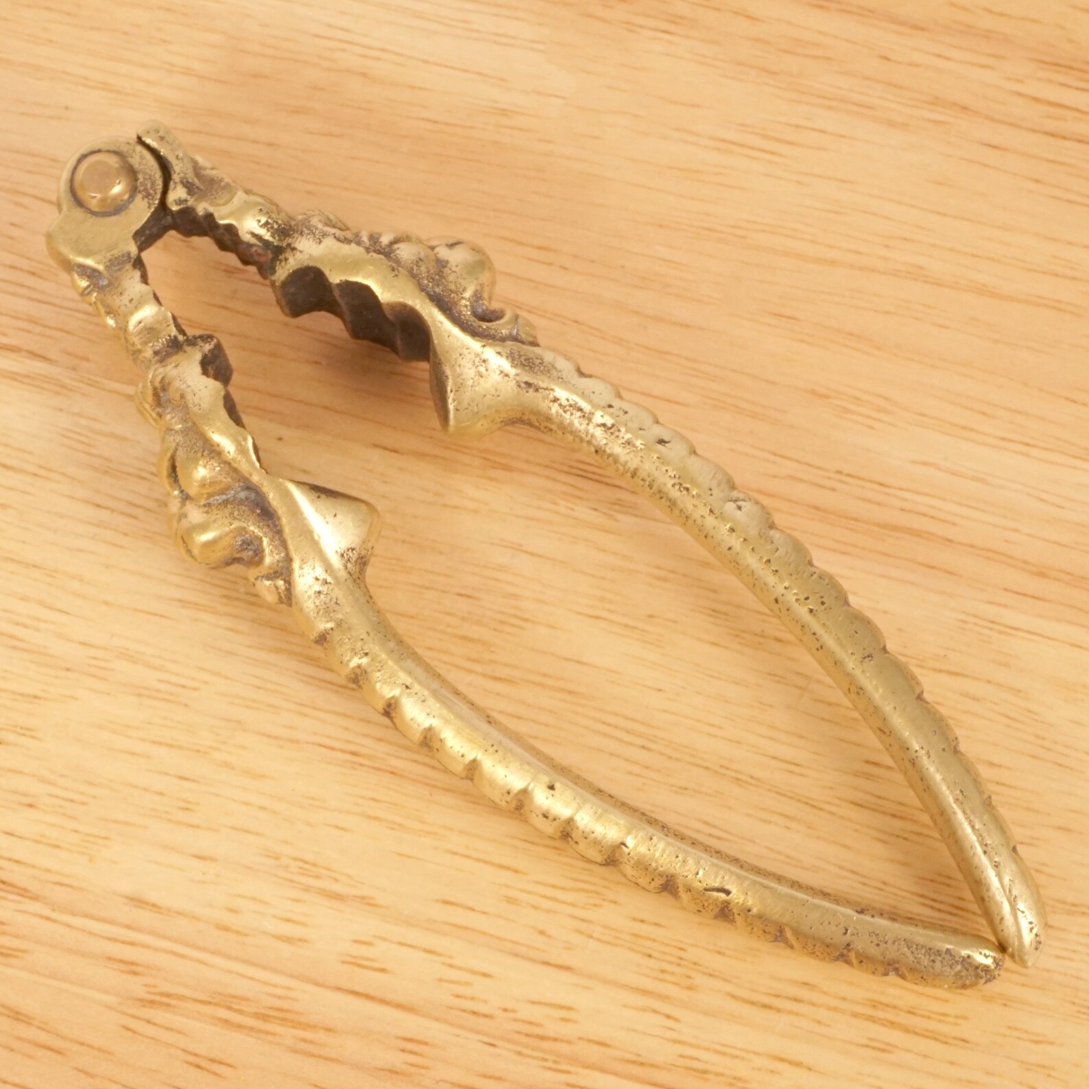 Lion Nutcracker Vintage Solid Brass Nutcracker for a Big | Etsy