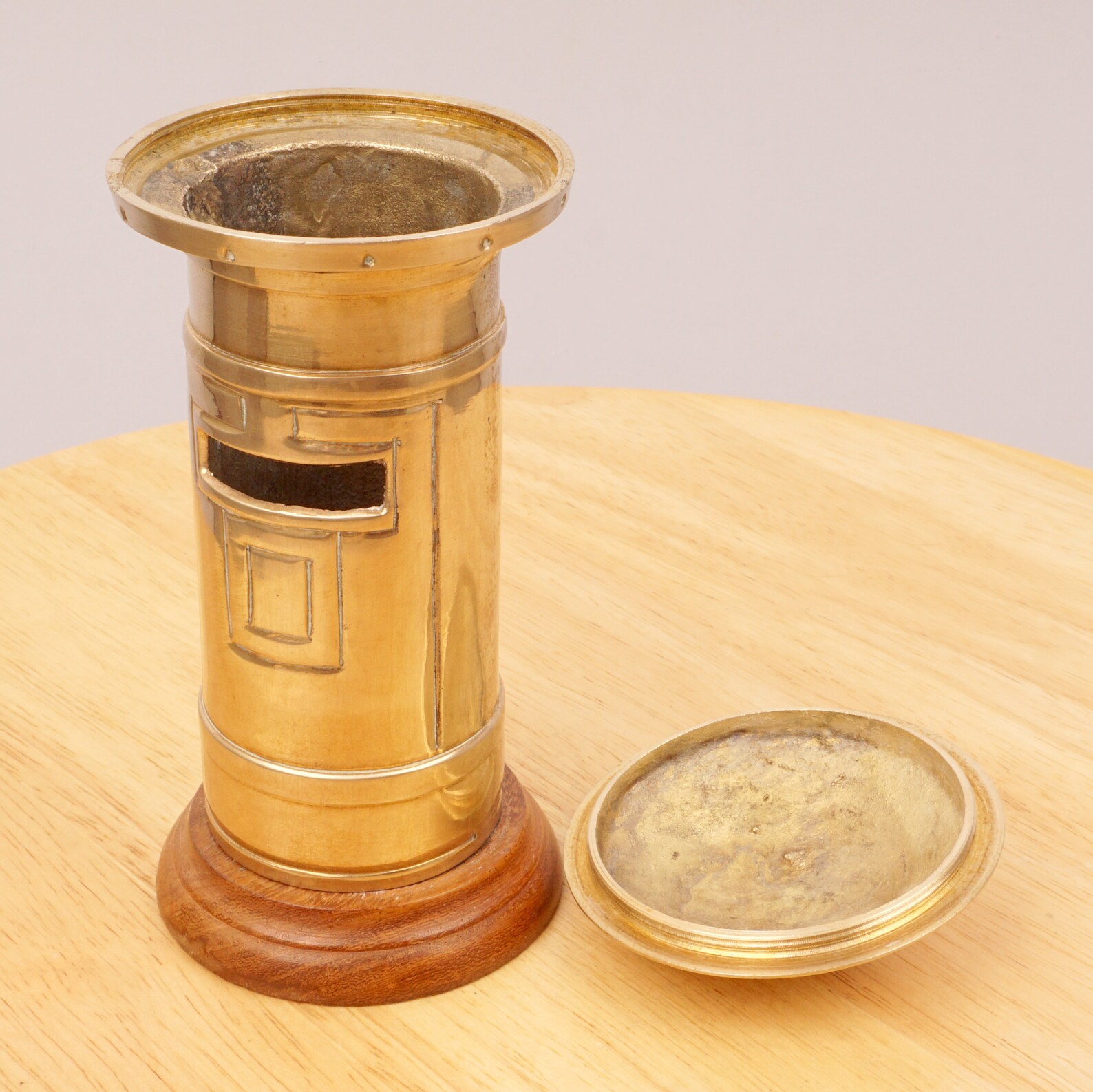 Savings Bank Post Office / Mail Box Vintage Solid Brass | Etsy