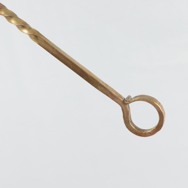 Forge-work Fork / Fireplace Accessory || Vintage Solid Brass Art ...