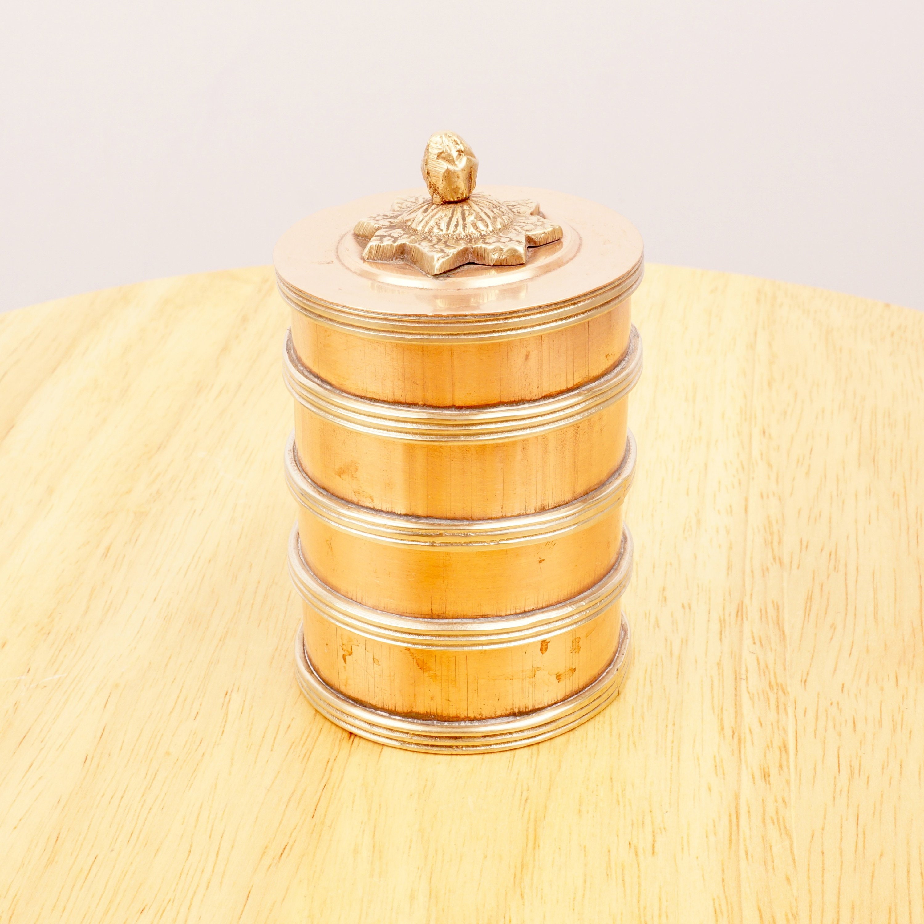Box With Four Compartments / Levels Vintage Solid Brass and - Etsy UK