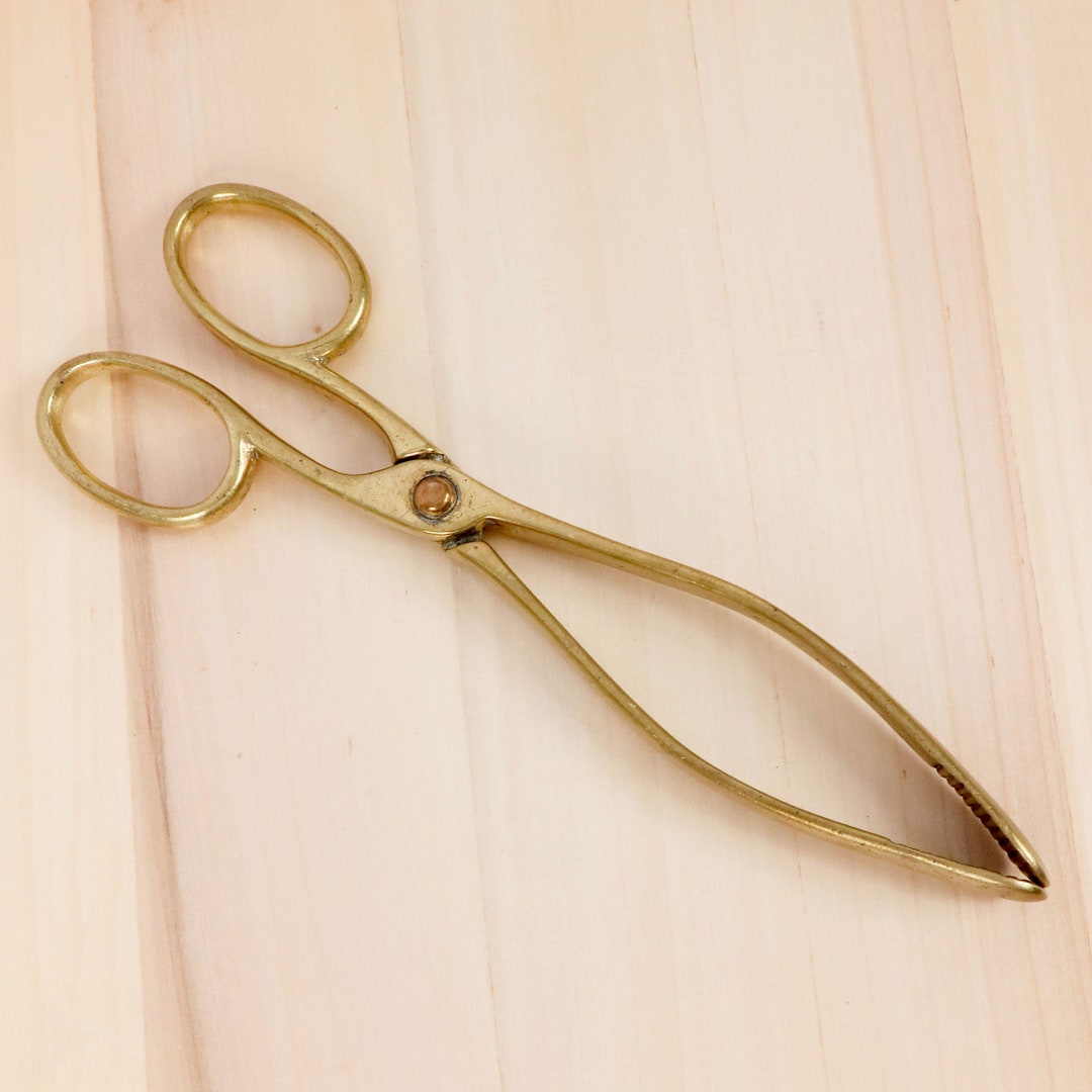 Fire Place Tongs || Vintage Solid Brass || Coal Tongs / Fireplace Tool ...