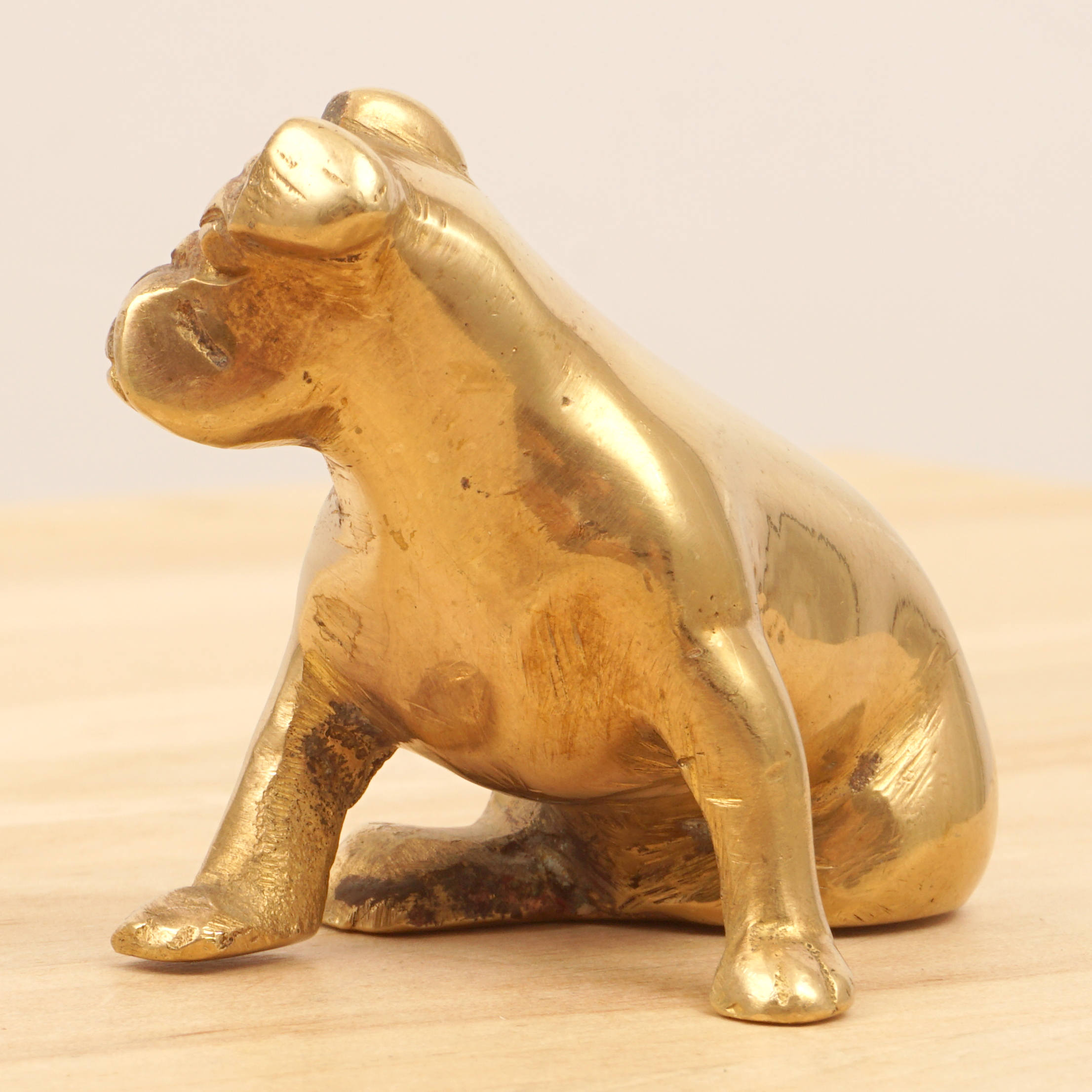 Bulldog Vintage Dog Sculpture Statue Metal Alloy | Etsy