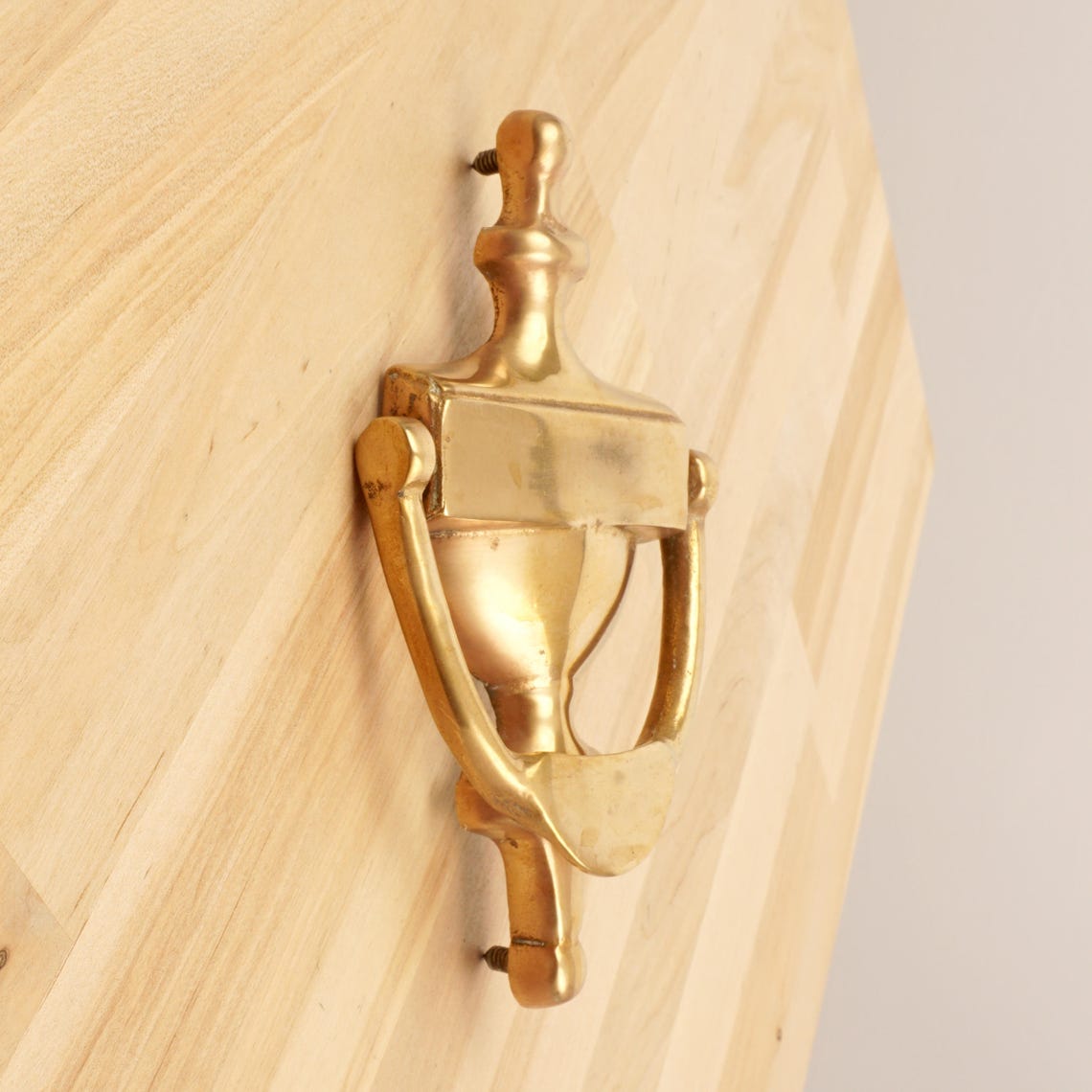 Door Knocker Simple Design Vintage Solid Brass - Etsy UK