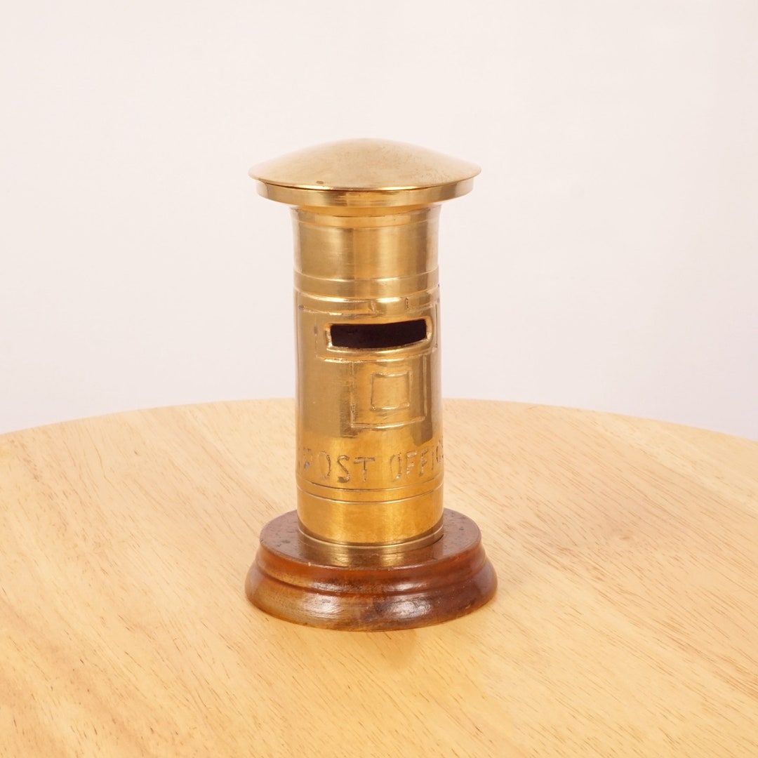 Savings Bank || Post Office / Mail Box / Piggy Bank || Vintage Solid ...