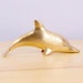 Vintage Solid Brass Dolphin / Fish Sculpture Excellent - Etsy