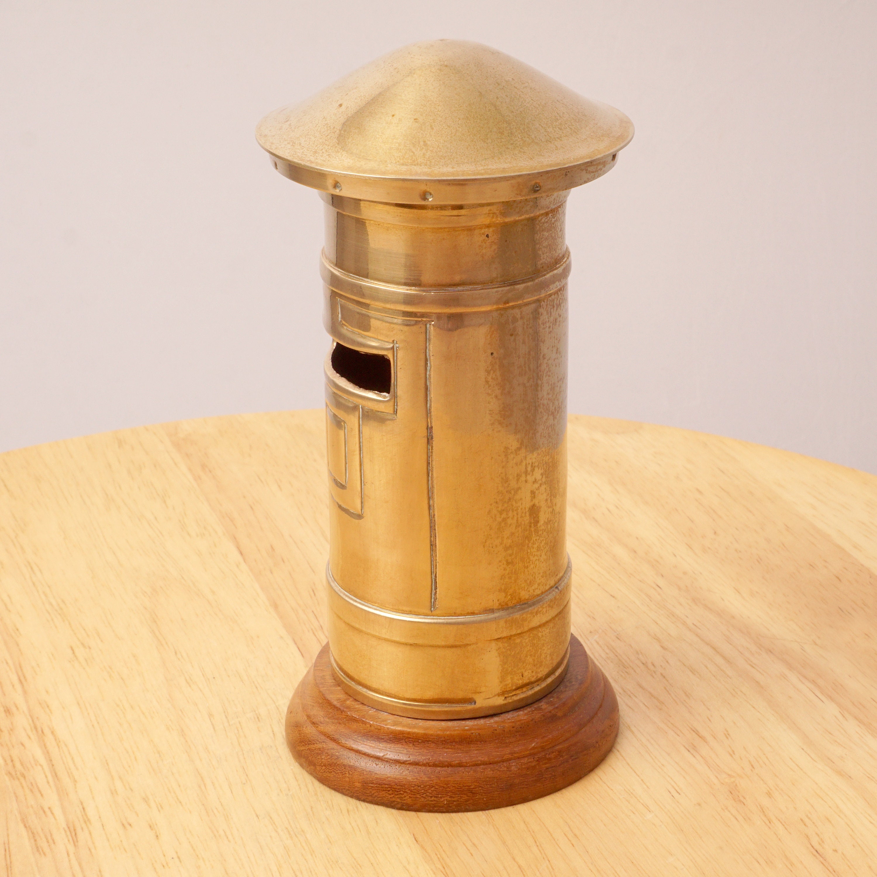 Savings Bank Post Office / Mail Box Vintage Solid Brass | Etsy