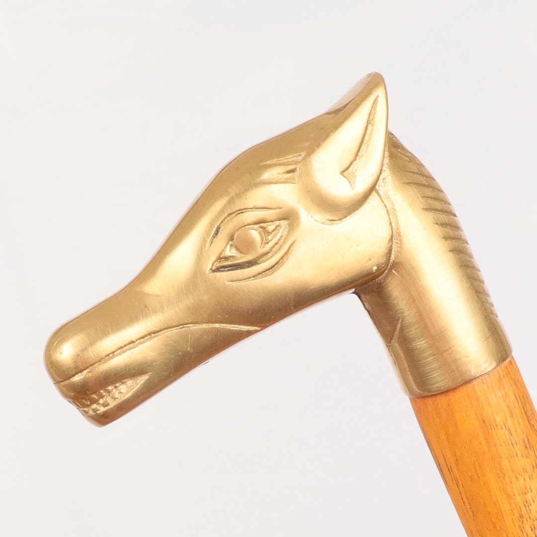 Walking Stick / Cane || Horse Head Design / Shape Handle || Vintage ...