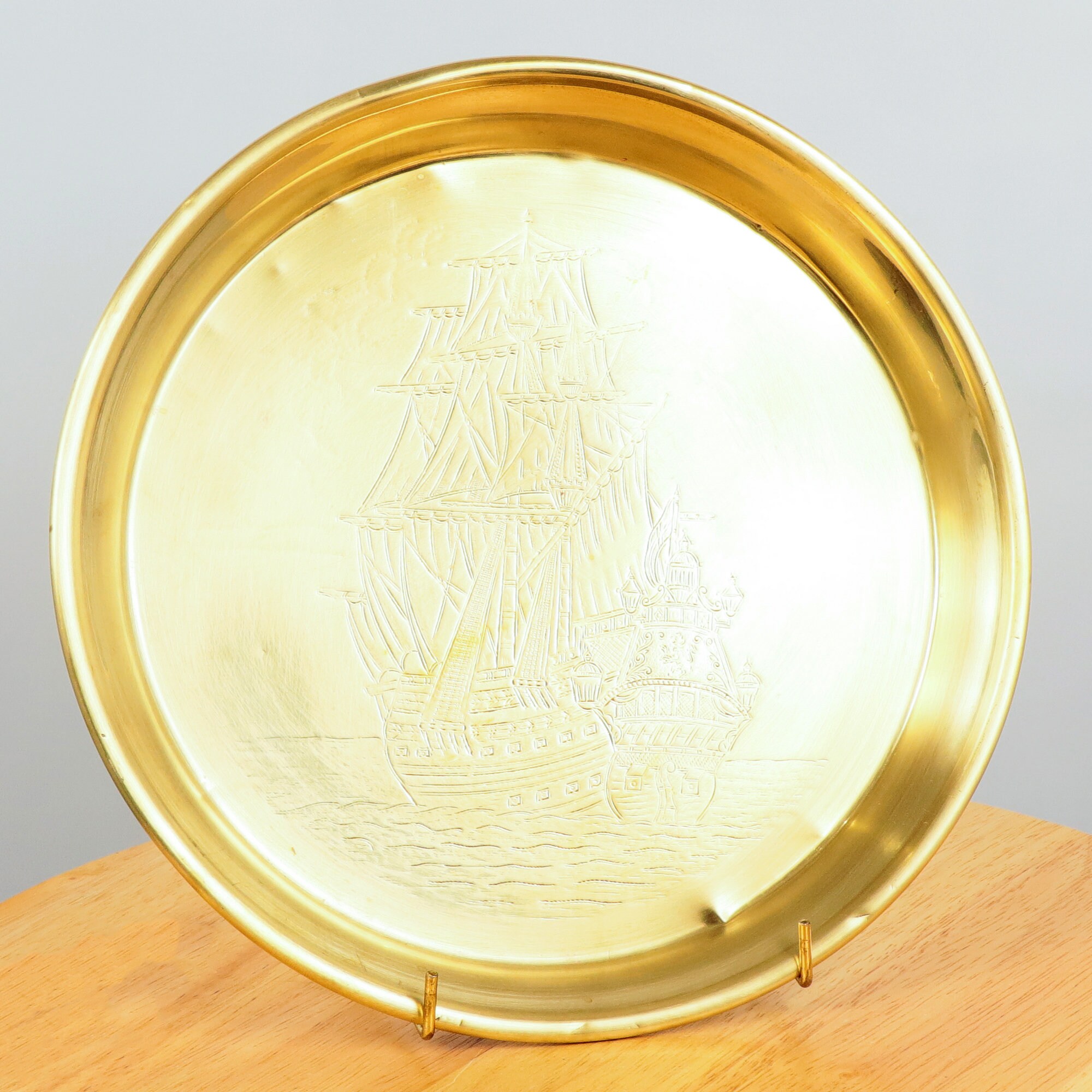 27 Cm Dish / Plate / Tray || Ship / Boat Design || Nautical || Vintage ...