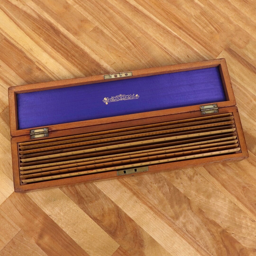 Set of 10 Wood Rulers in a Original Box || Great Turnstile Stanley ...
