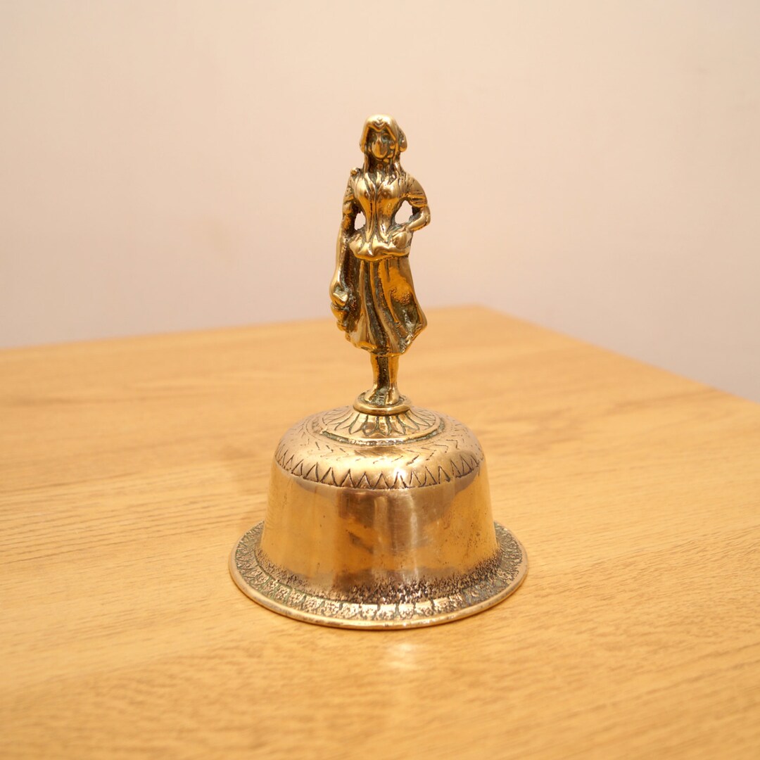 Antique Brass Large Desk Bell || Vintage Solid Brass || High Quality ...