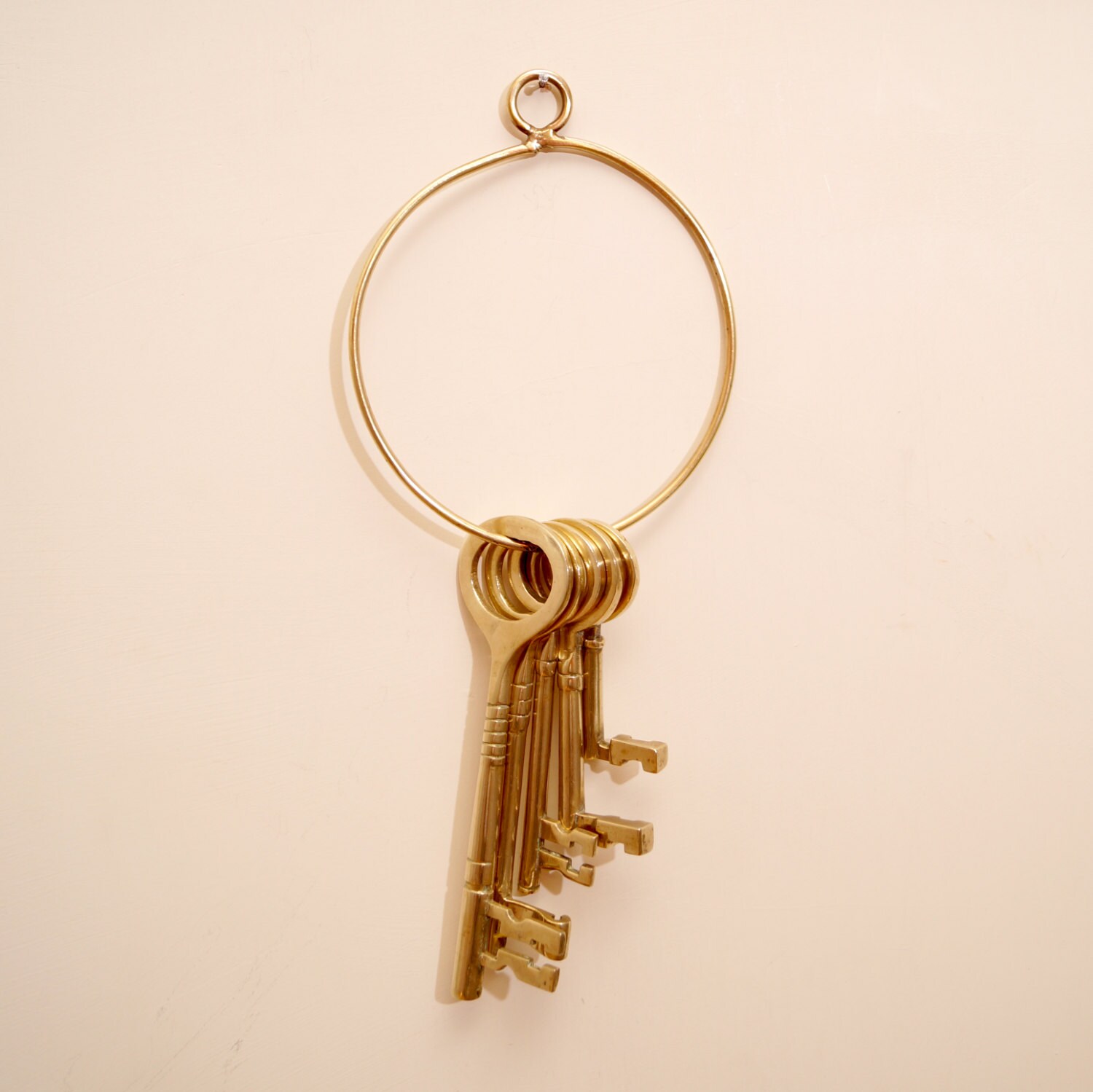Vintage Solid Brass Key Set Held Together With a Brass Ring - Etsy UK
