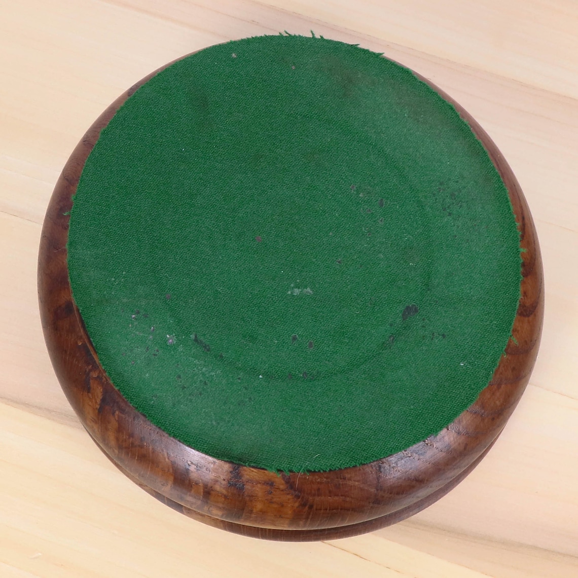 Wooden Bowl With Fabric Bottom || Vintage Wood Tray / Bowl || Simple ...